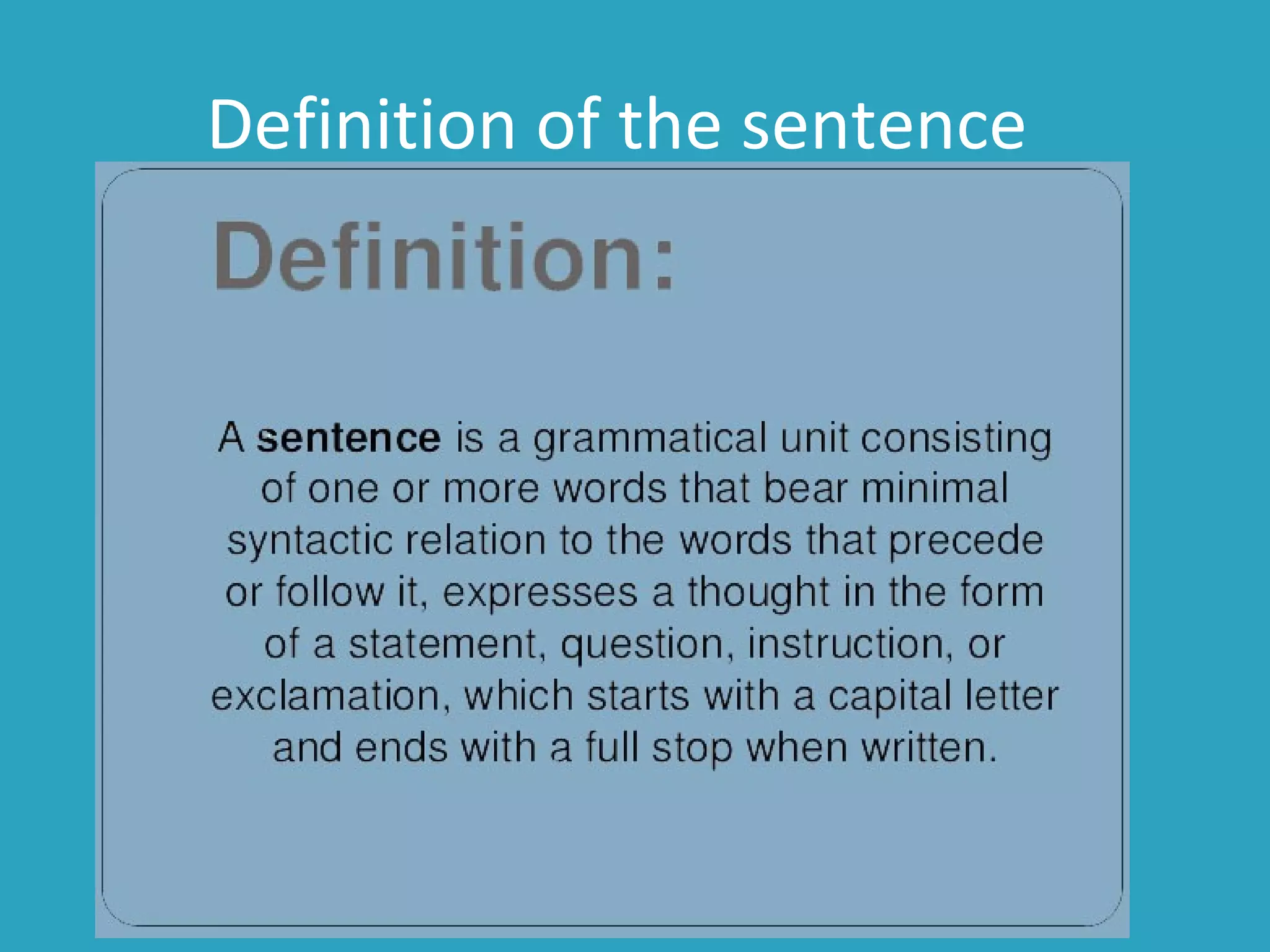 Sentence structure types | PPT