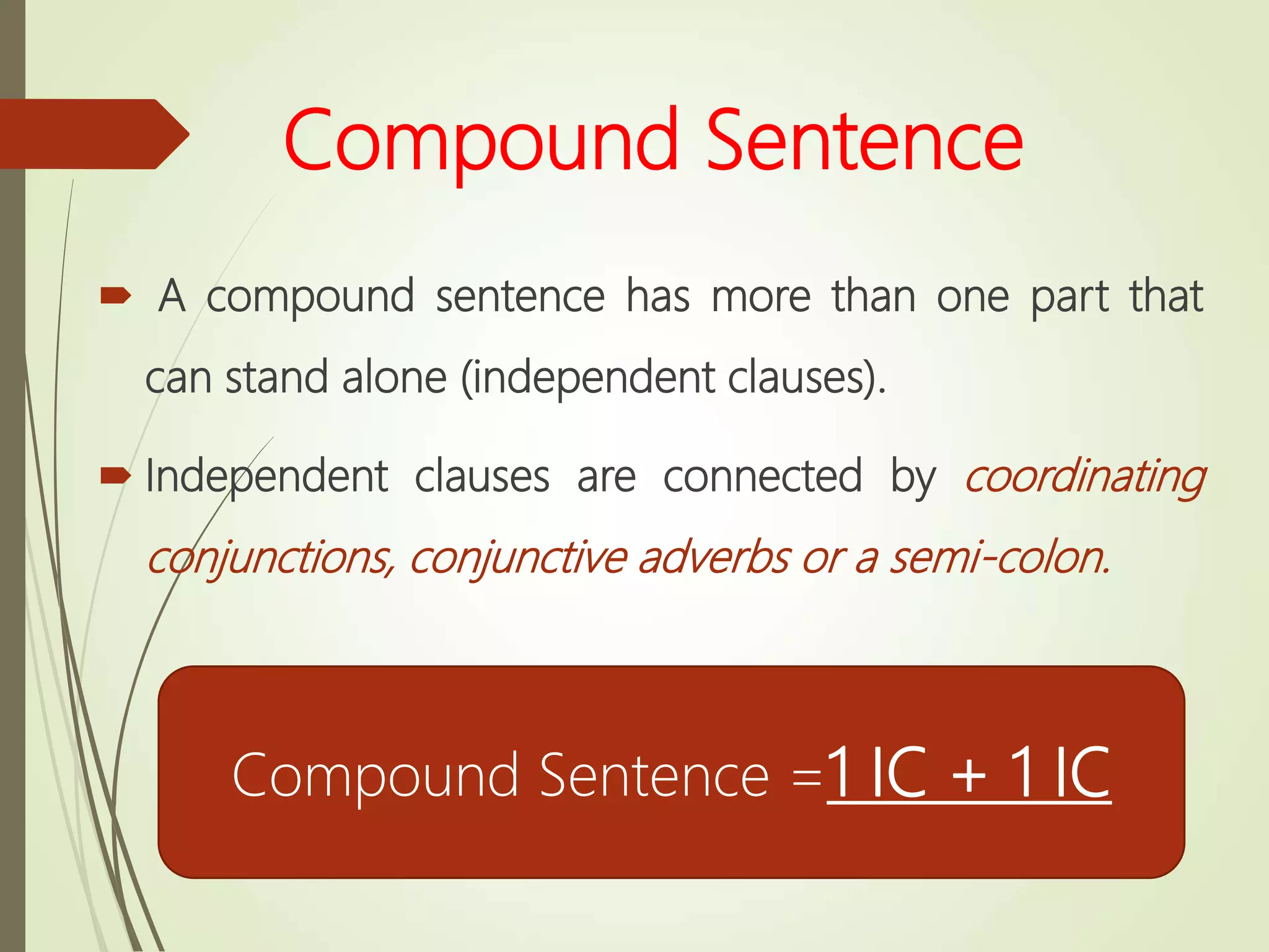 Types of Sentences According to Structure | PPT