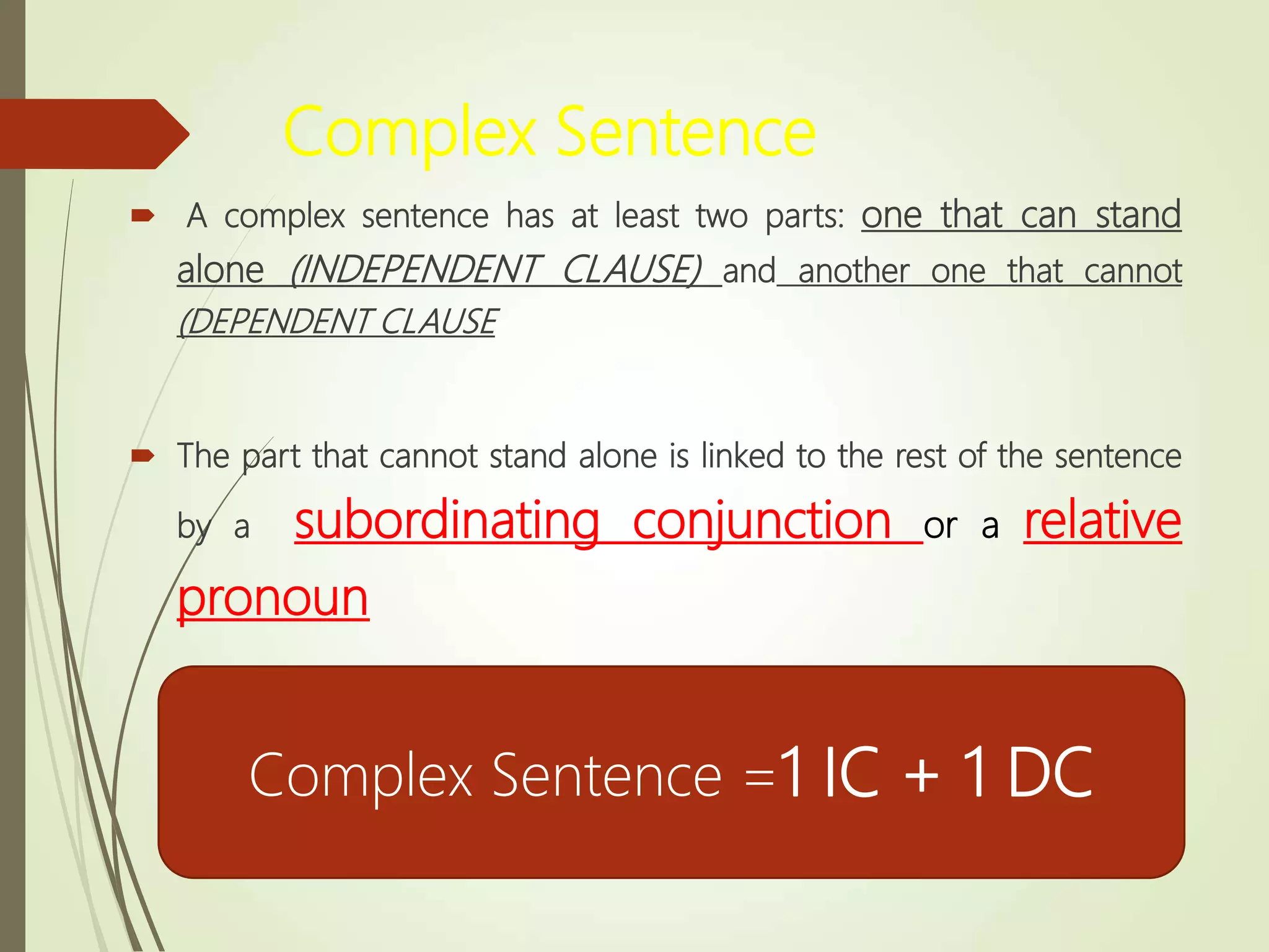 Types of Sentences According to Structure | PPT