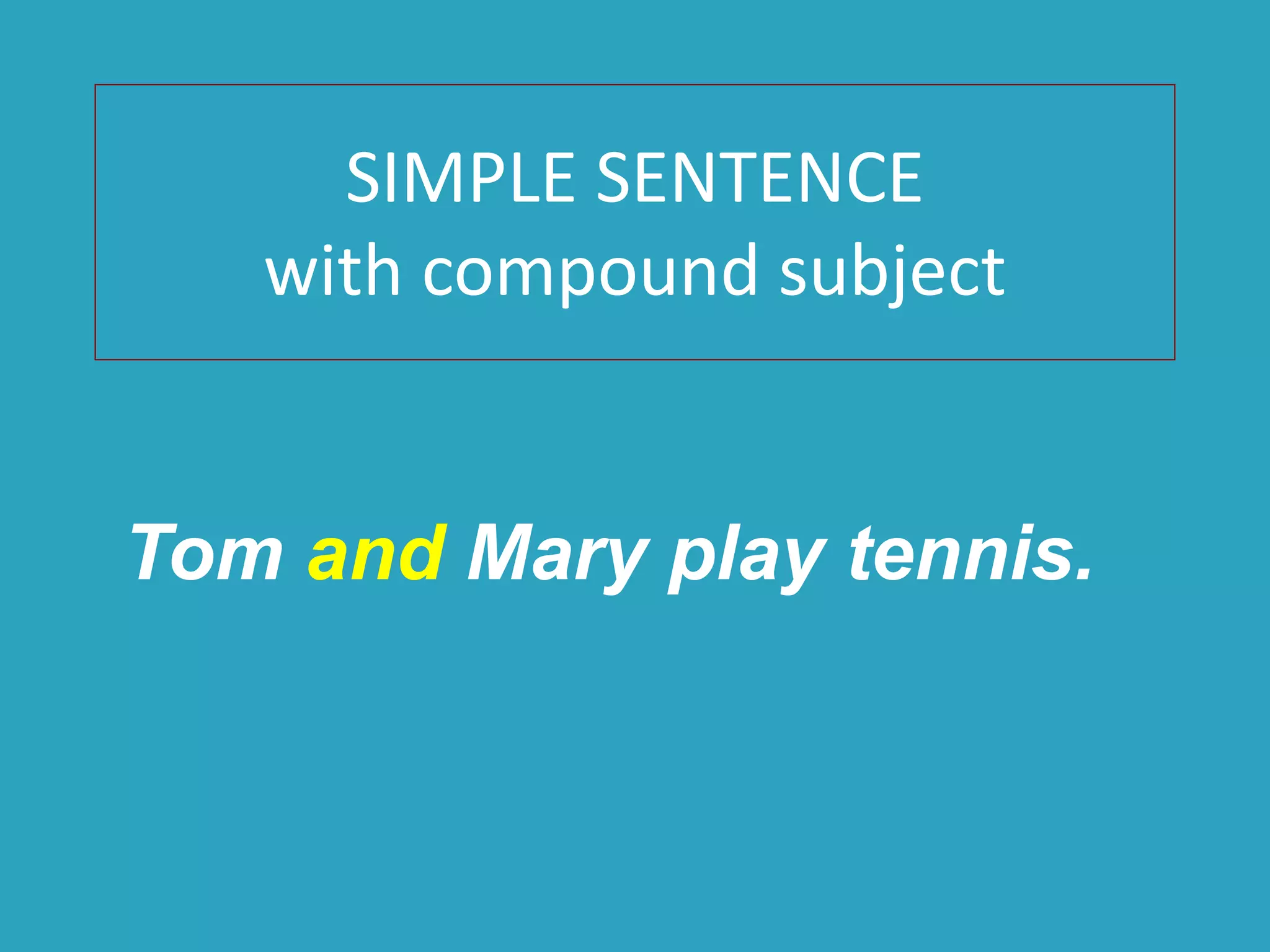 Sentence structure types | PPT | Tennis | Sports