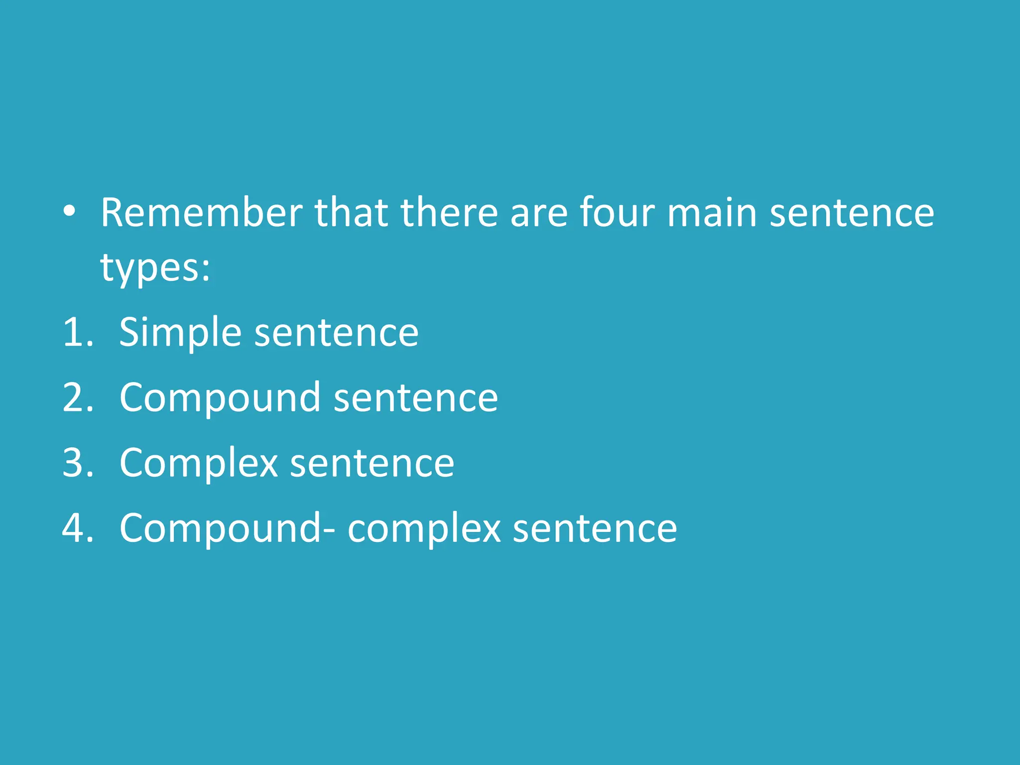 Sentence_Structure_Types . sentences , types | PPT