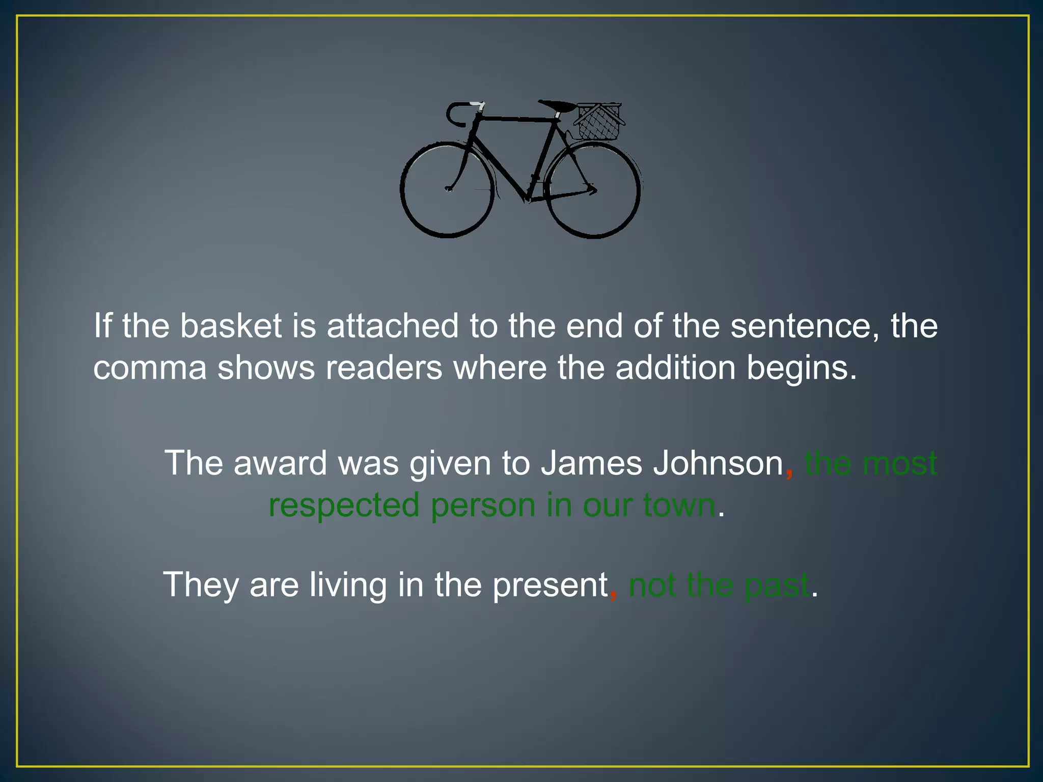 Sentence Structure Using a Bike Metaphor | PPT