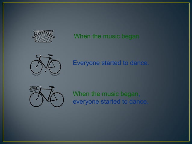 Sentence Structure Using a Bike Metaphor | PPT