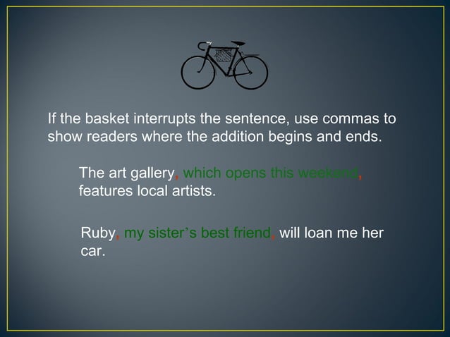 Sentence Structure Using a Bike Metaphor | PPT
