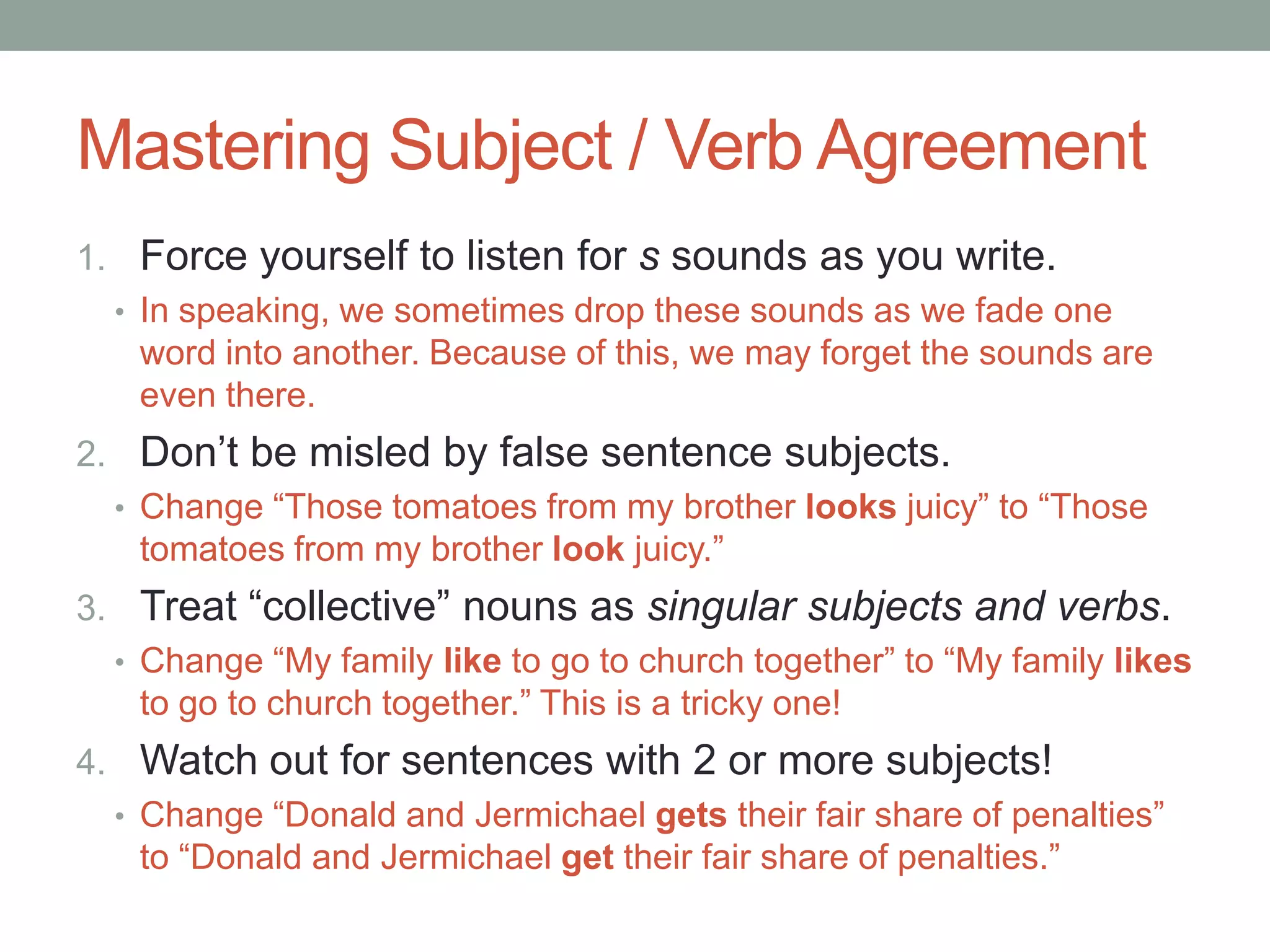 Sentence style for technical reporters | PPTX