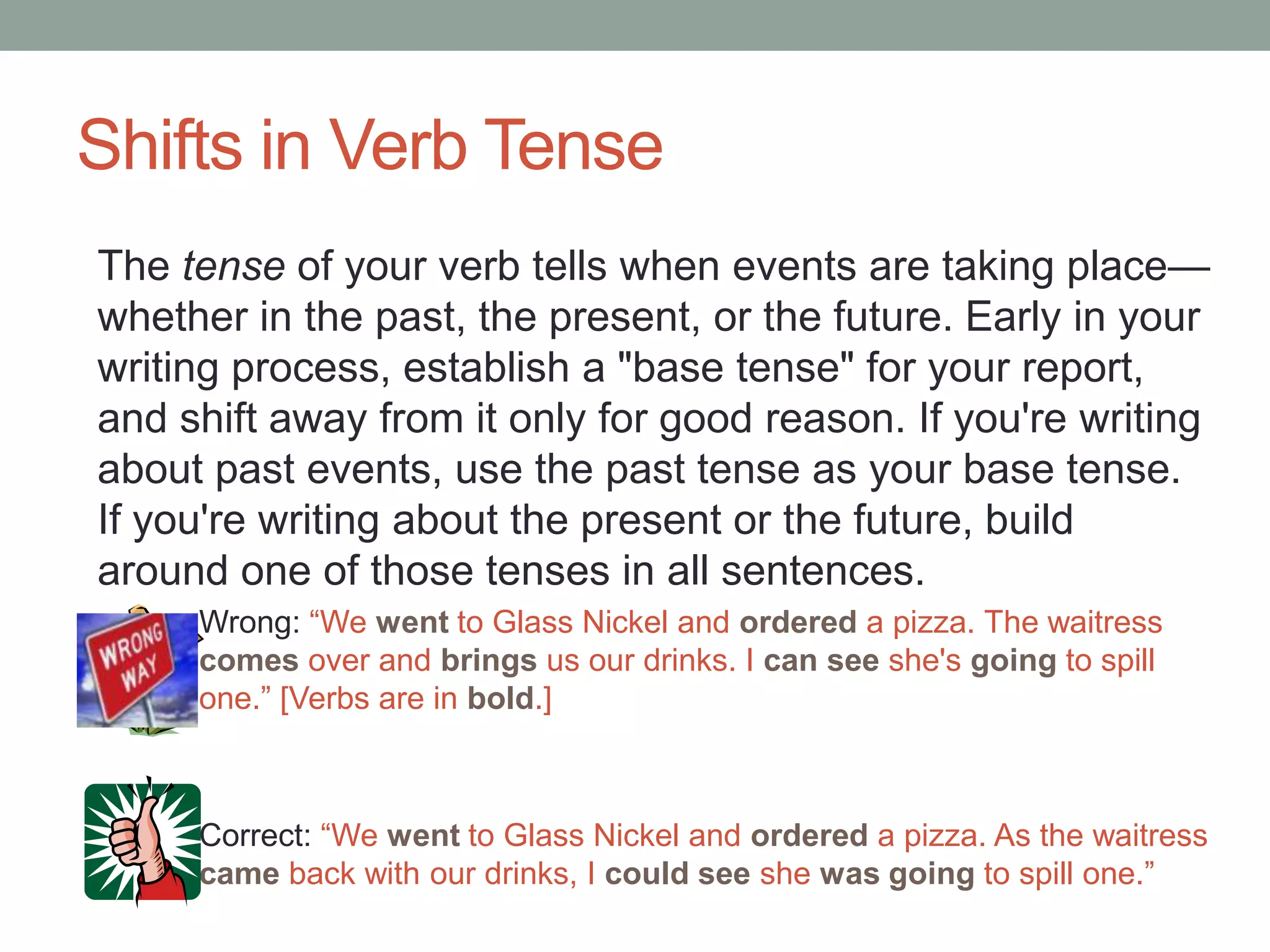 Sentence style for technical reporters | PPTX