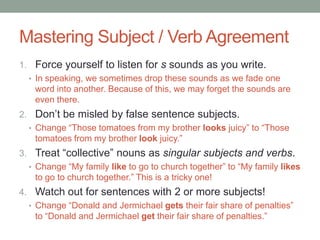 Sentence style for technical reporters | PPTX