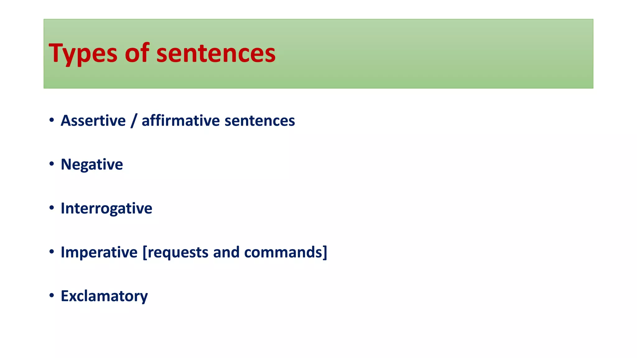 Sentence transformation | PDF
