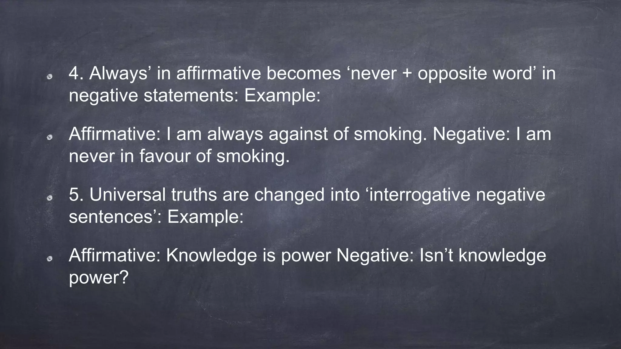 Sentence transformation part 1 | PPTX