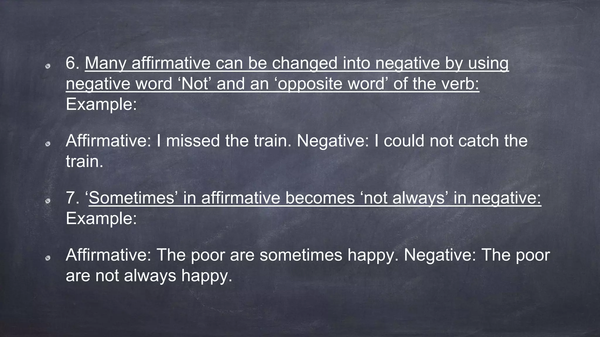 Sentence transformation part 1 | PPTX