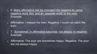 Sentence transformation part 1 | PPTX