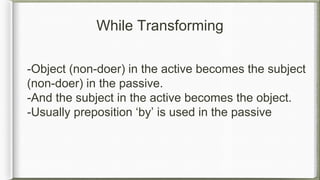 Sentence transformation part 4 | PPT