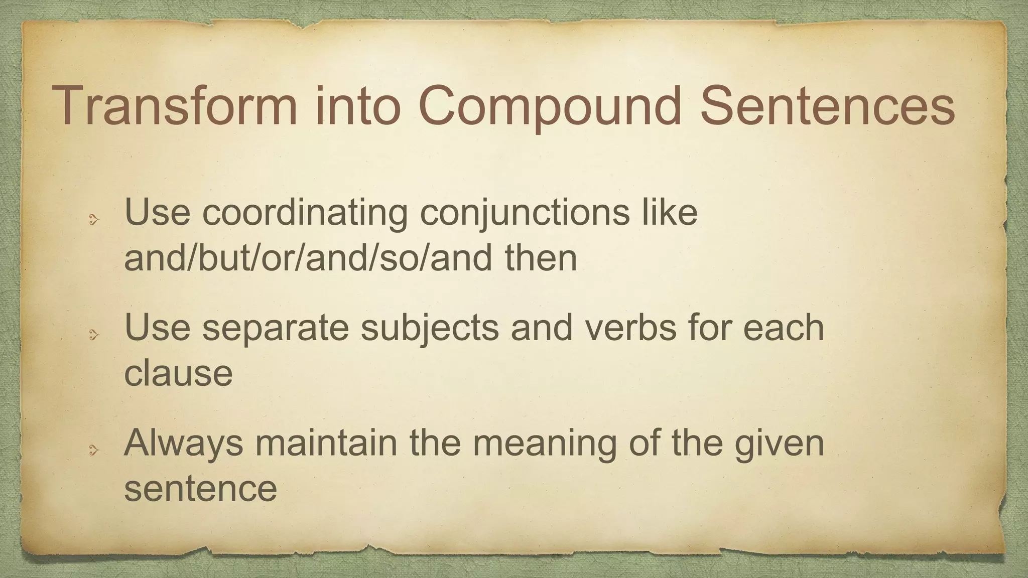 Sentence transformation part 5 | PPTX