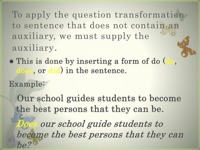 Sentence transformations | PPTX