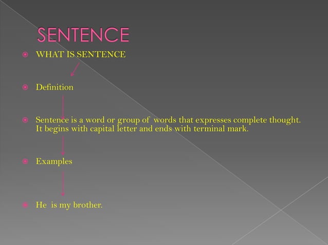Sentence tree | PPT