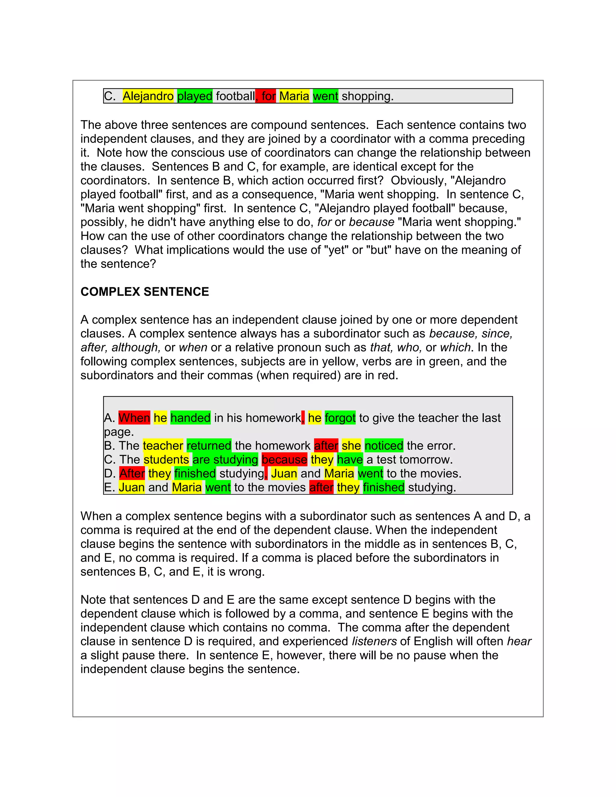 Sentence types | DOCX