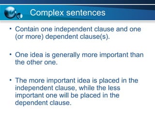 Sentence types | PPS