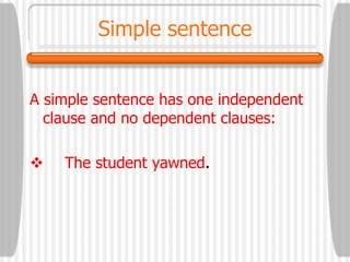 Sentence types | PPT