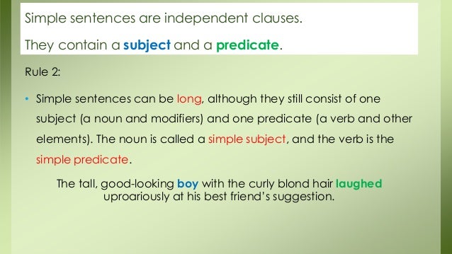 Sentence types