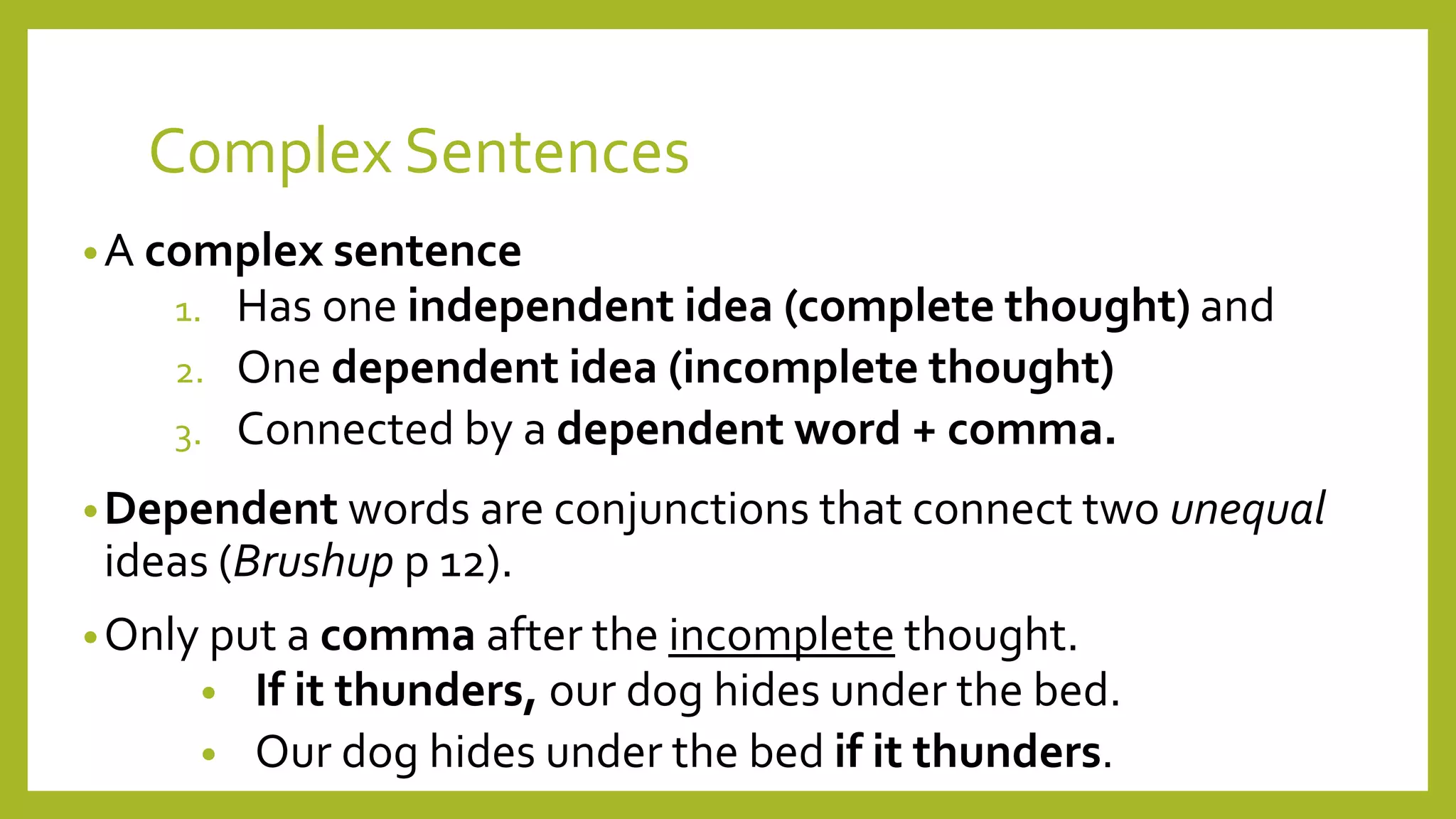 Sentence Types | PPT