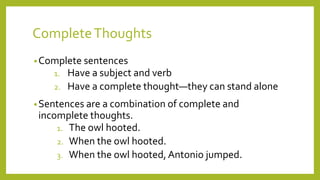 Sentence Types | PPT