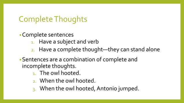 Sentence Types | PPT