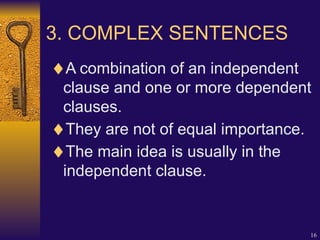 Sentence Types - revision for upcoming examination | PPT