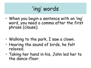 Sentence types and punctuation revision | PPT