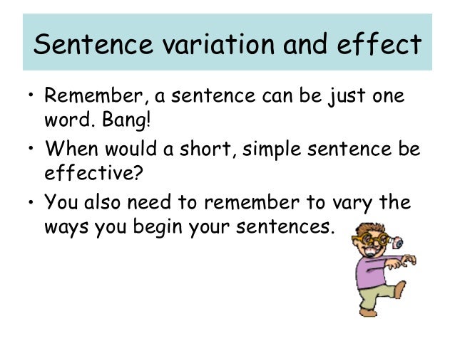 Sentence types and punctuation revision