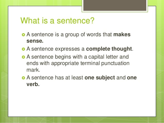 Sentence Types by Function