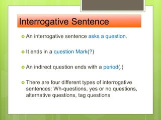 Sentence types by function | PPTX