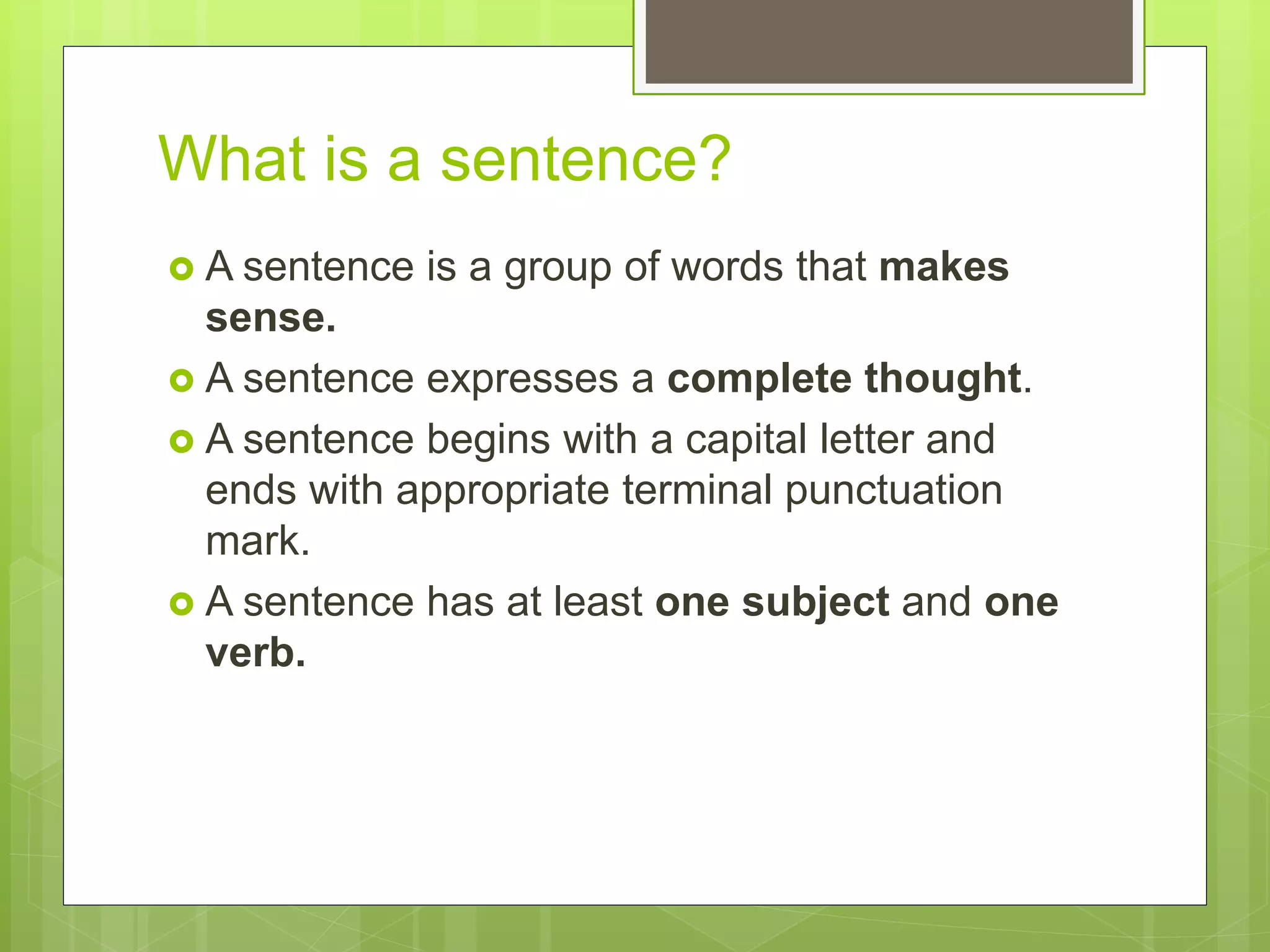 Sentence Types: Declarative, Interrogative, Imperative and Exclamatory ...