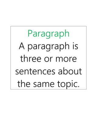 Sentence Type Display | DOCX | Nutrition | Healthy Living