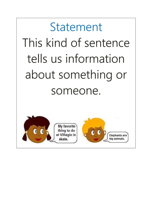 Sentence Type Display | DOCX | Nutrition | Healthy Living