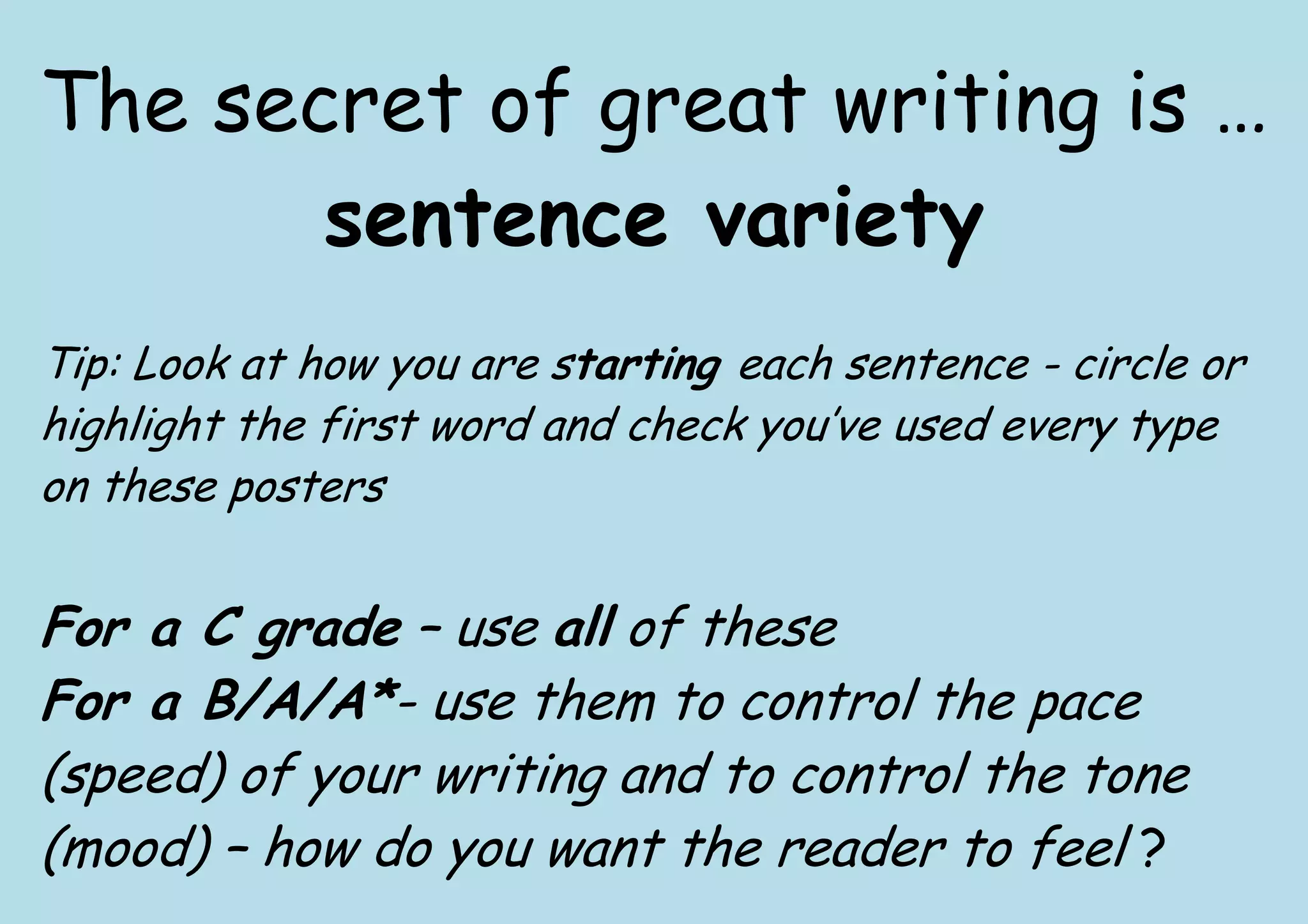 Sentence variety | DOCX