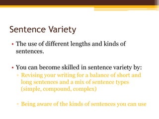 Sentence variety2 (chapter 33) | PPTX