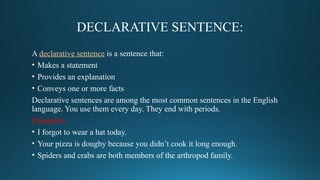 SENTENCE WITH ITS TYPES.pptx.simple tense | PPTX