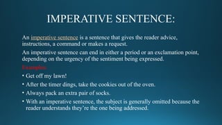 SENTENCE WITH ITS TYPES.pptx.simple tense | PPTX