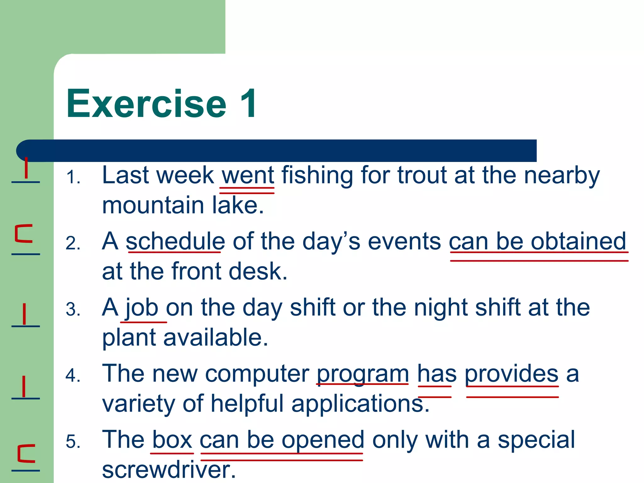 Sentence with One Clause | PPTX