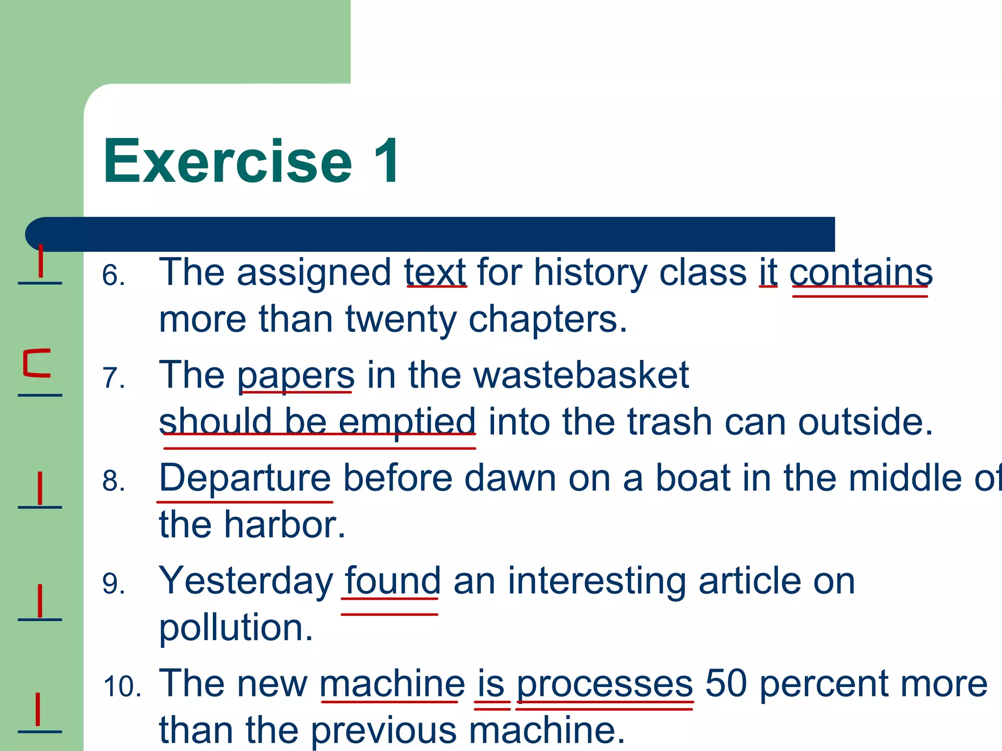 Sentence with One Clause | PPTX
