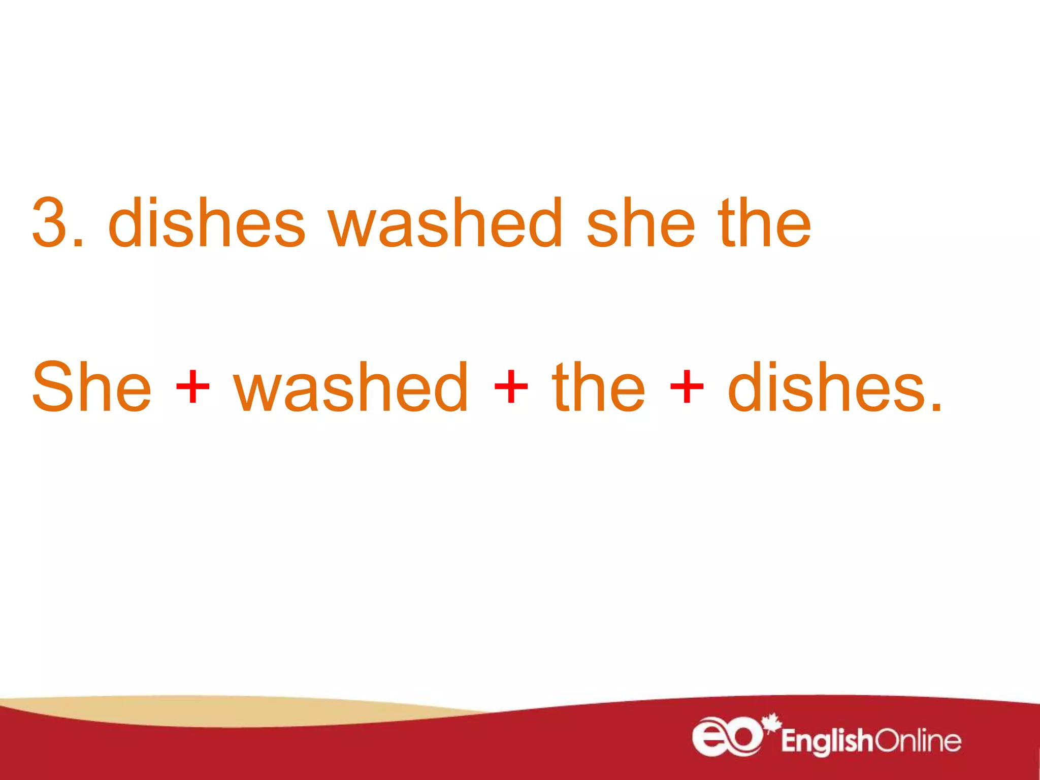 Sentence word order | PPTX