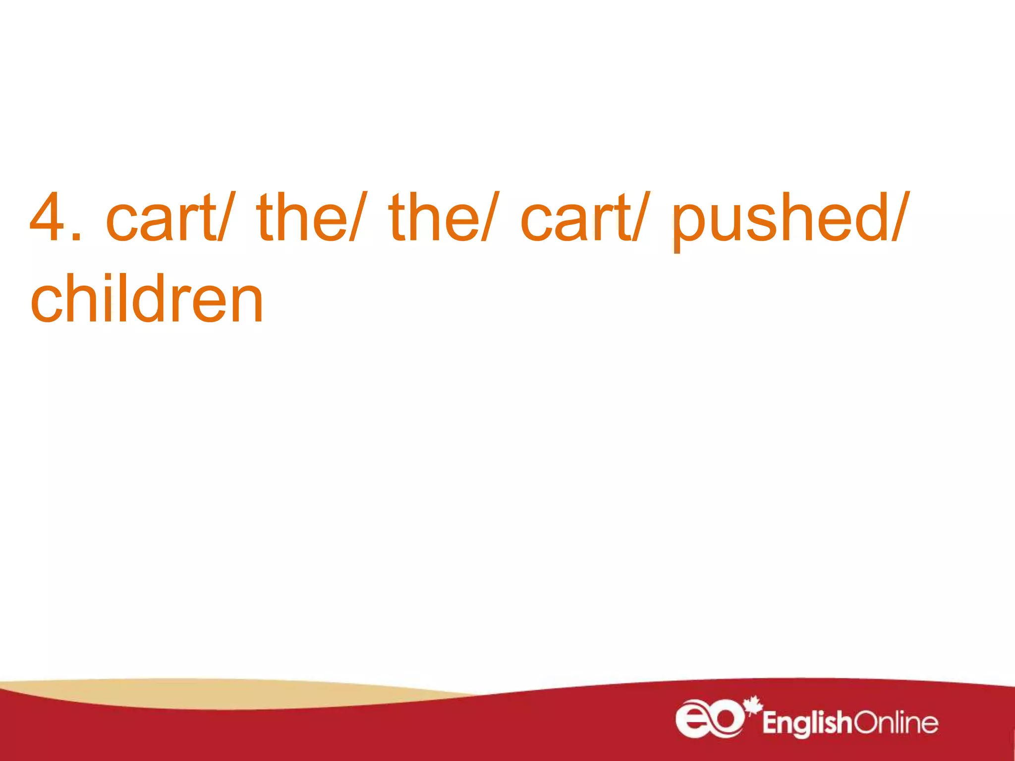 Sentence word order | PPTX