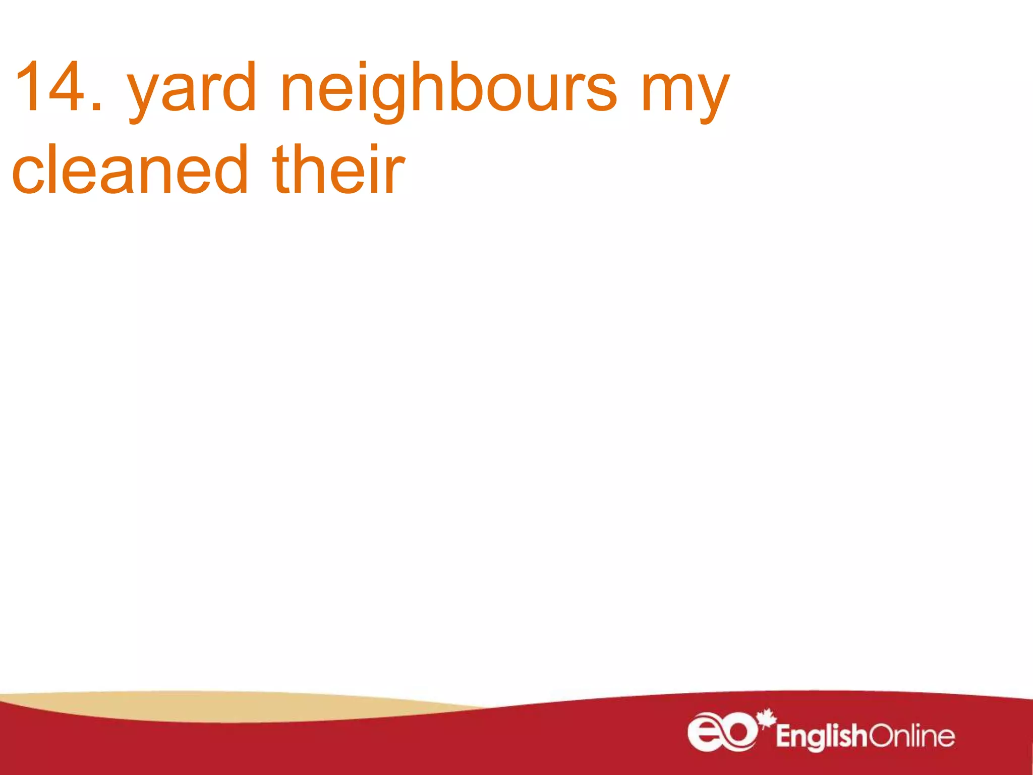 Sentence word order | PPT