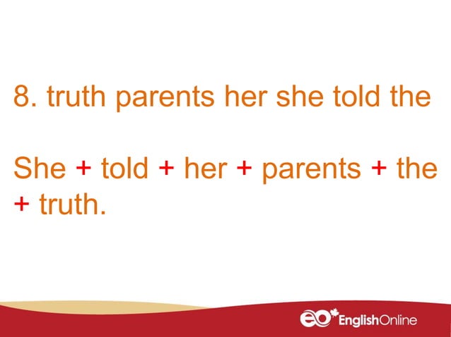 Sentence word order | PPTX | Programming Languages | Computing