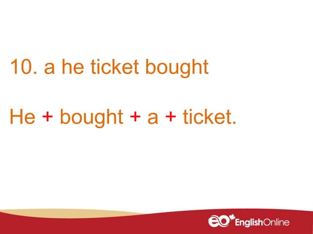 Sentence word order | PPTX | Programming Languages | Computing