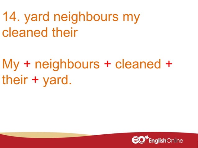 Sentence word order | PPTX | Programming Languages | Computing