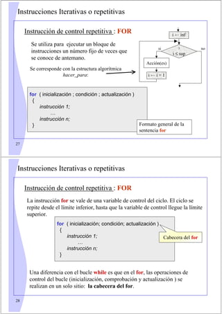 Sentencias de control | PDF