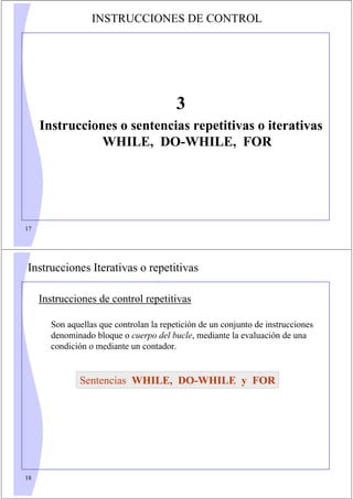 Sentencias de control | PDF