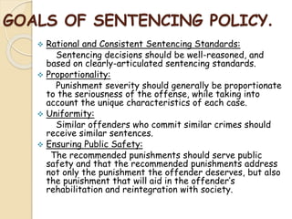 Sentencing policy in india | PPTX