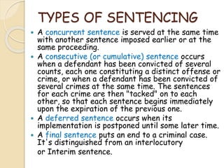 Sentencing policy in india | PPT